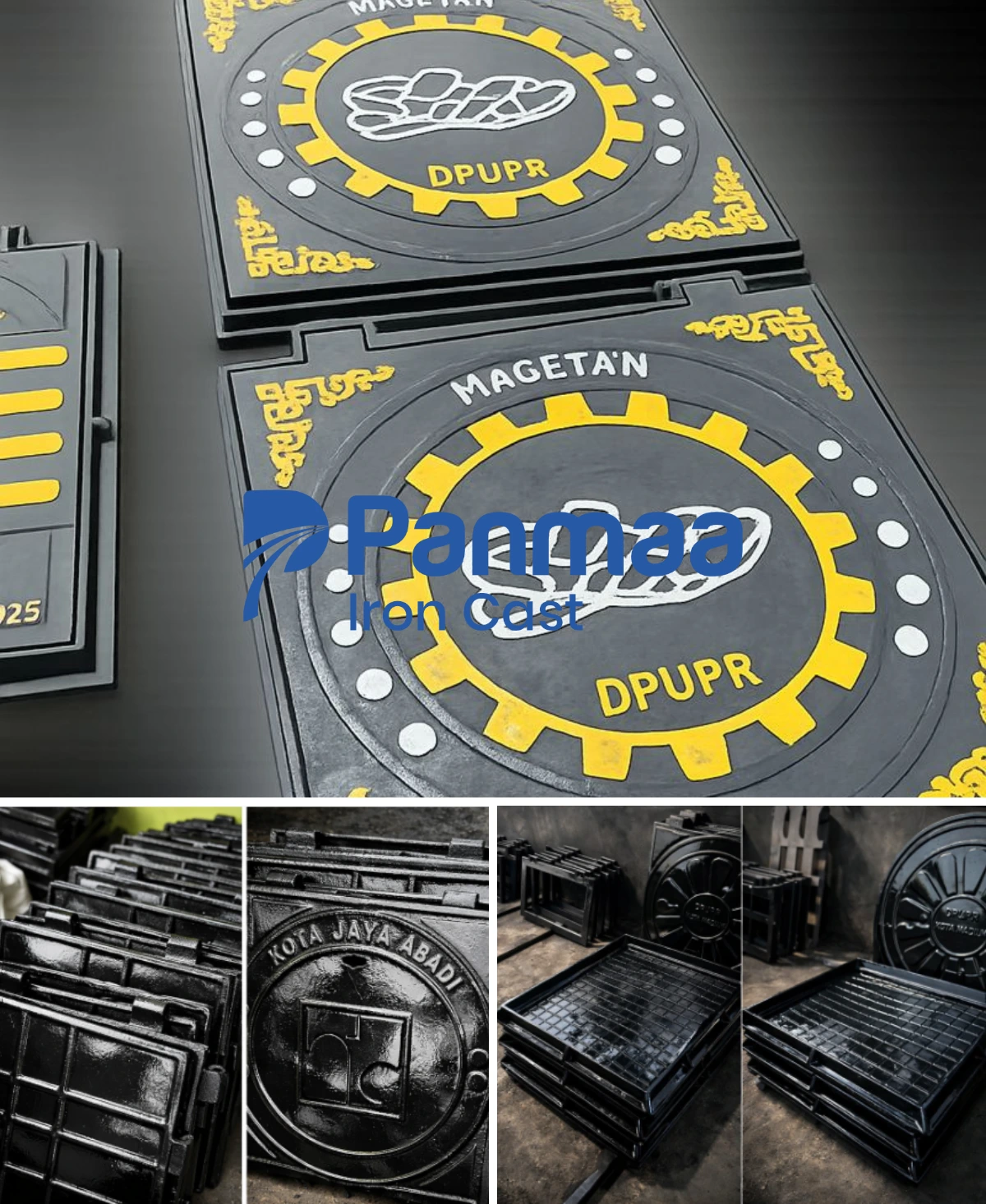 Manhole IPAL Heavy Duty Pedestrian Tahan Beban - panmaaironcast.com